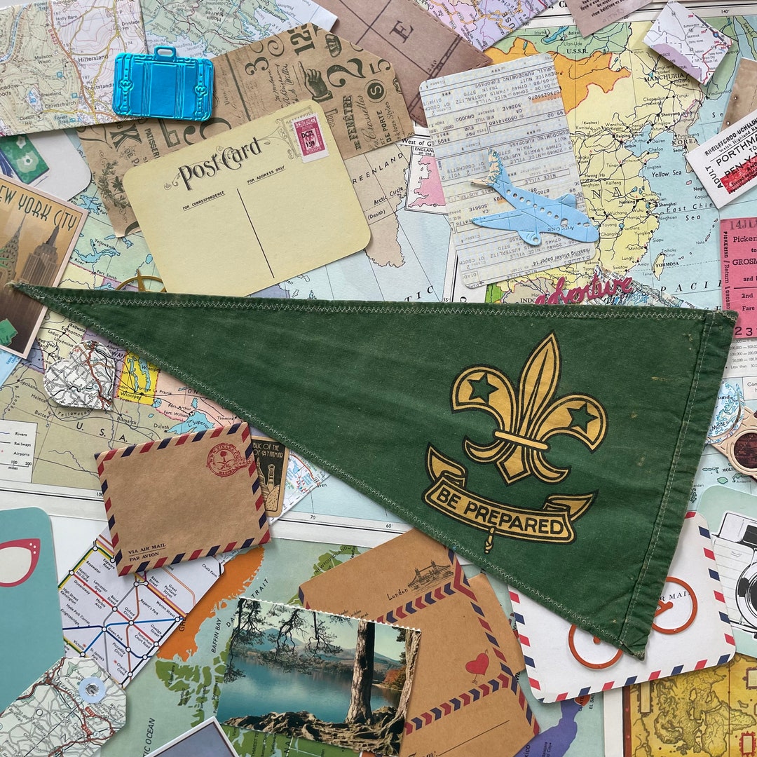 Vintage Pennant BE PREPARED Campsite Flag Scouts Scouting Flag - Etsy