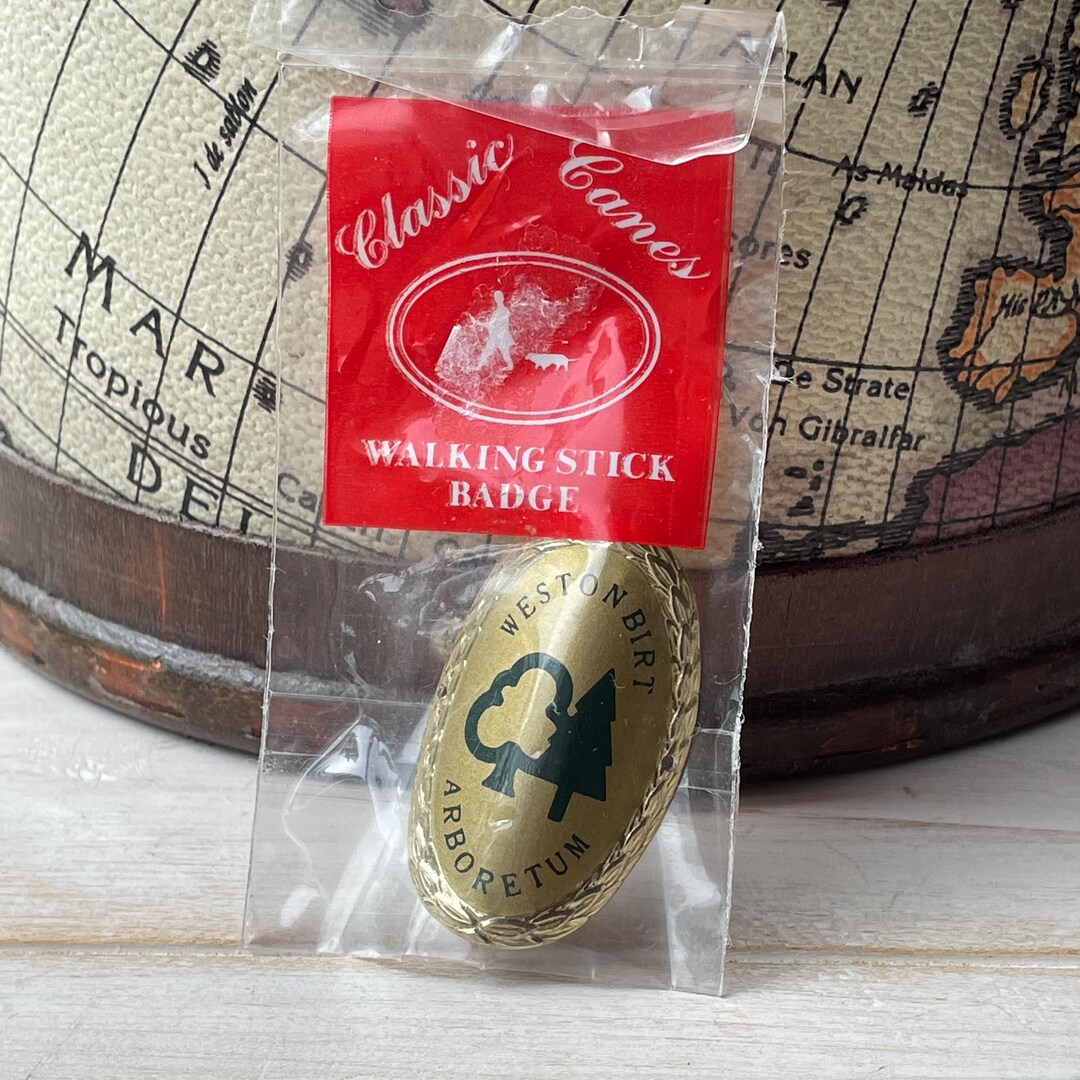 Vintage Westonbirt Arboretum Walking Hiking Stick Cane Badge Mount ...