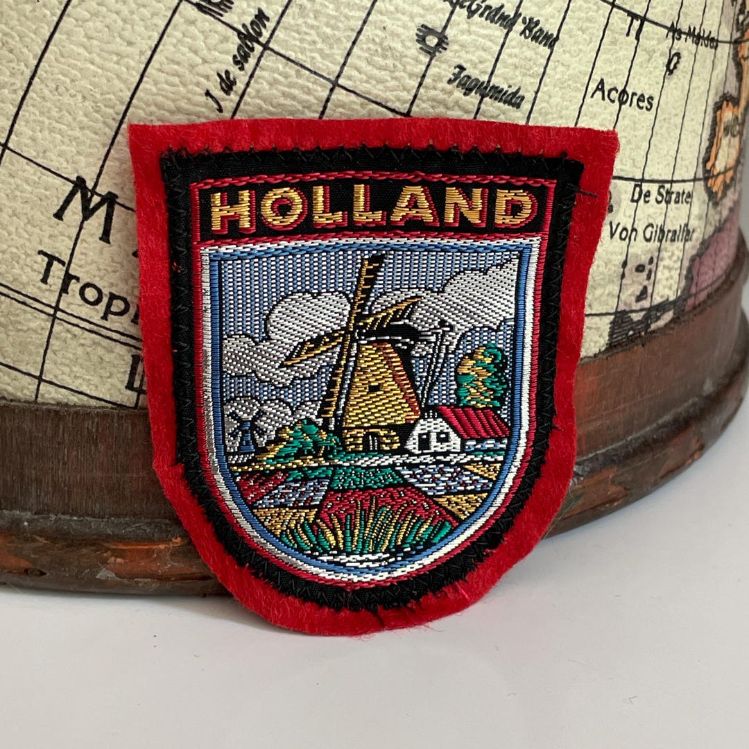 Vintage Patch HOLLAND the Netherlands Dutch Windmill Souvenir Sew on ...