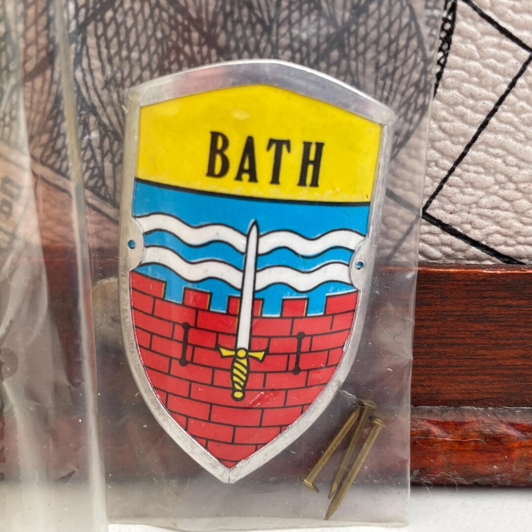 Vintage Walking Stick Badge BATH Somerset Coat of Arm Souvenir ...