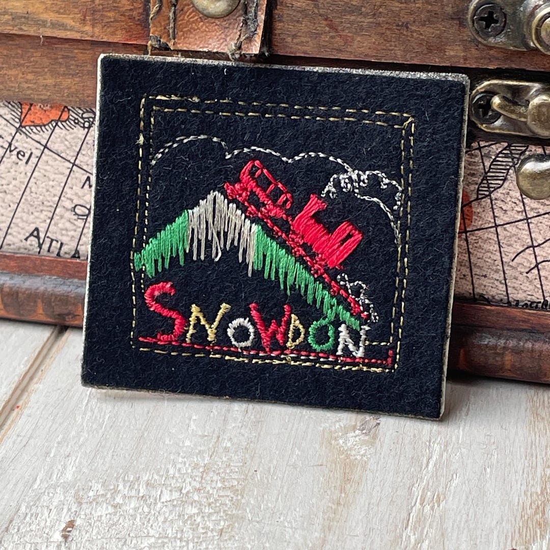 Vintage Patch Snowdon Snowdonia Railway Wales Welsh Souvenir Sew on ...