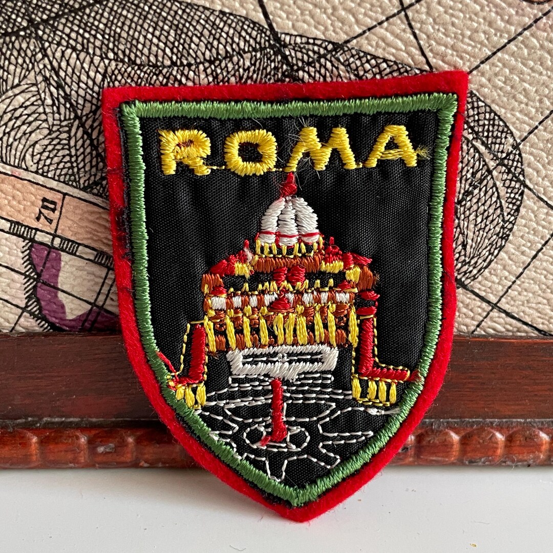 Vintage Patch ROMA Rome San Pietro Basilica Vatican Italy Souvenir ...