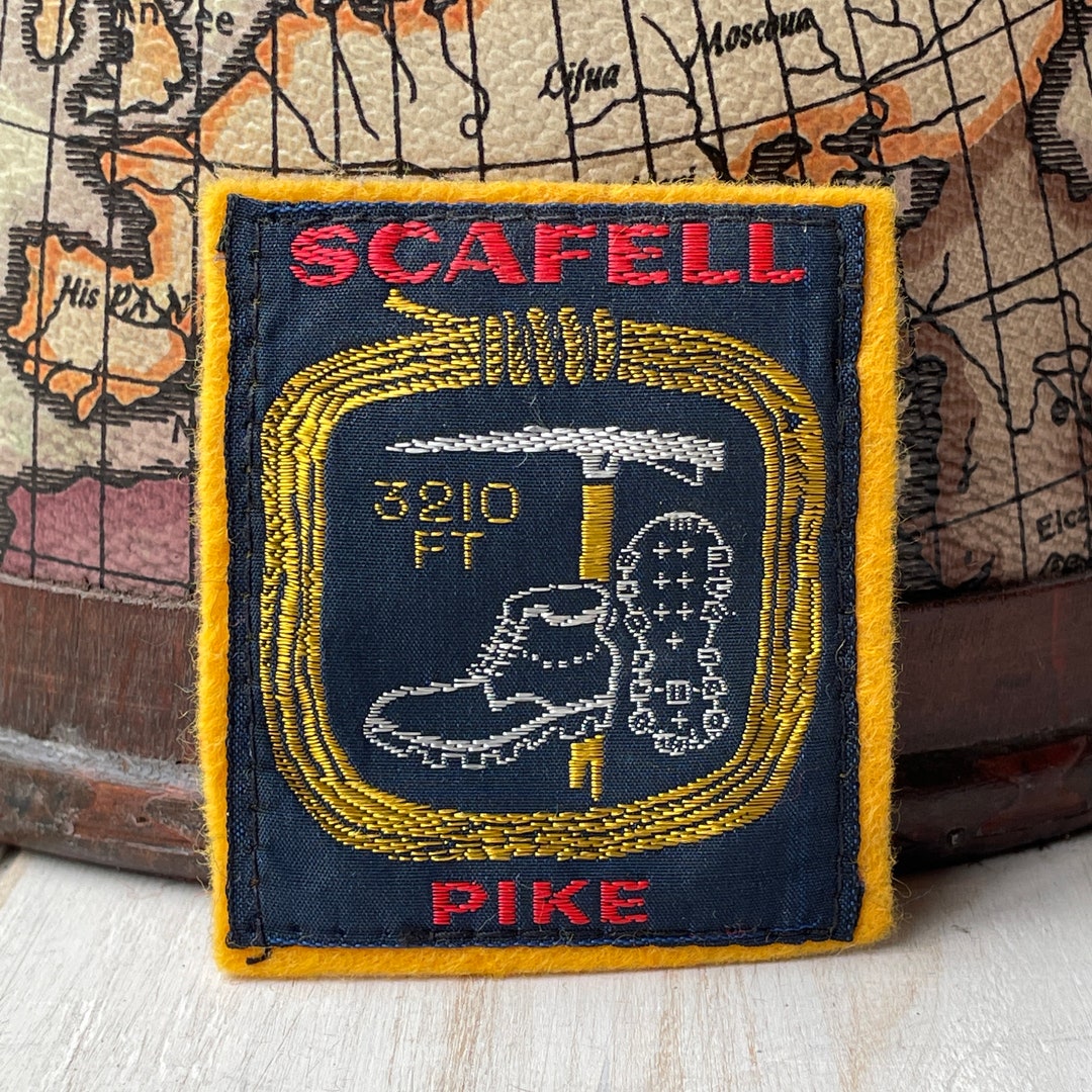 Vintage Patch SCAFELL PIKE Lake District Souvenir Sew on Cloth Badge - Etsy