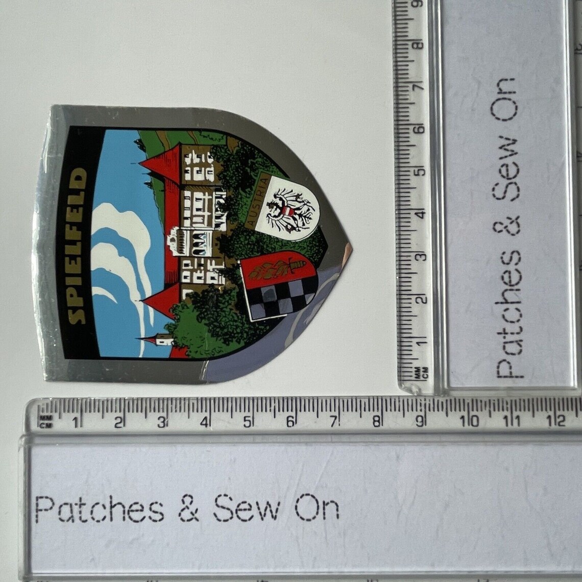 Vintage Foil Patch SPIELFELD Straß in Steiermark Styria Austria ...