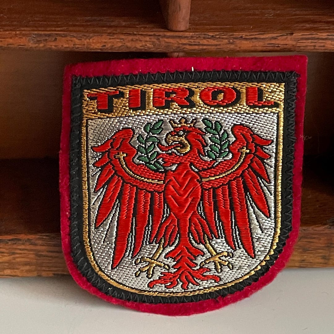 Vintage Patch TIROL Tyrol Austria Coat of Arms Souvenir Sew on Cloth ...