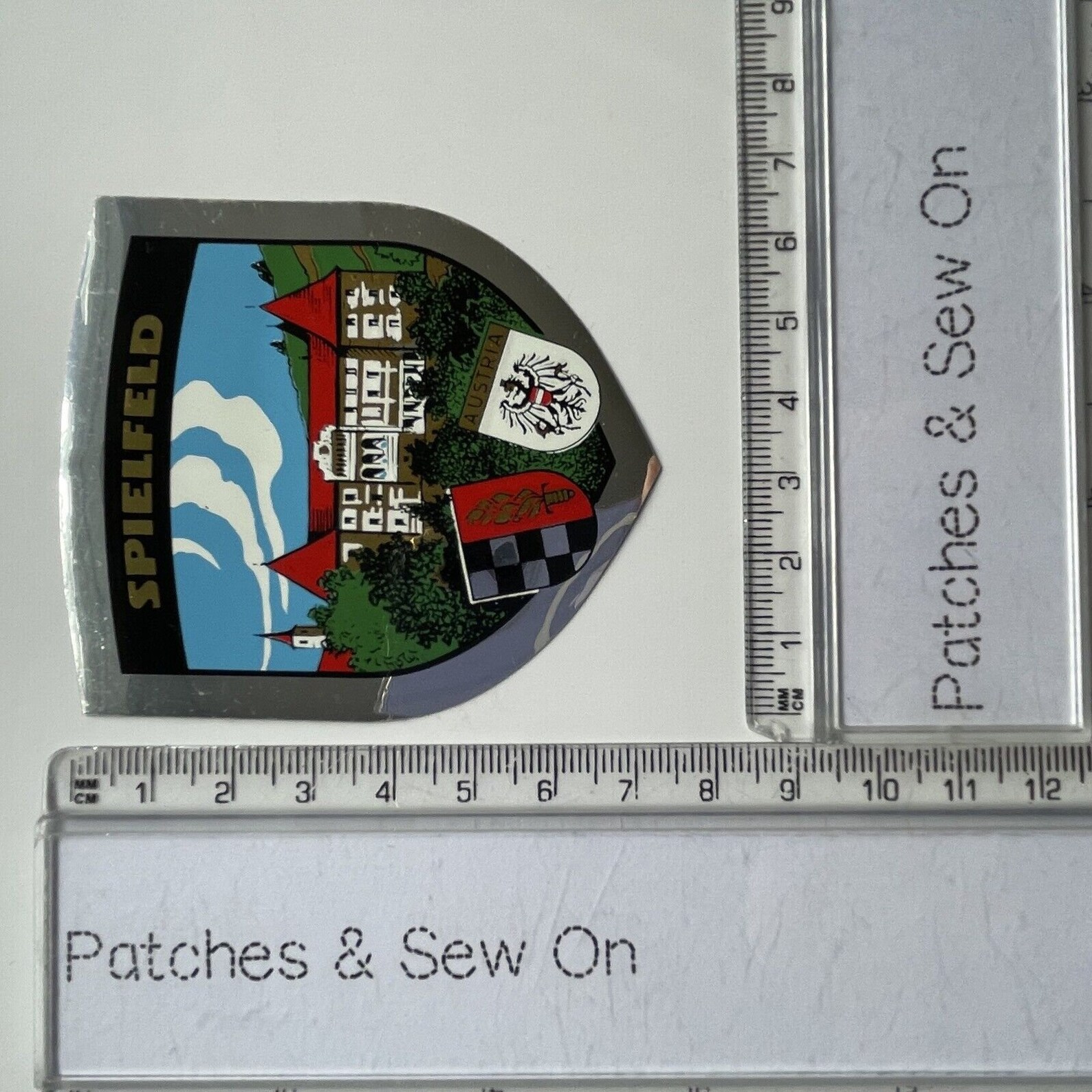 Vintage Foil Patch SPIELFELD Straß in Steiermark Styria Austria ...