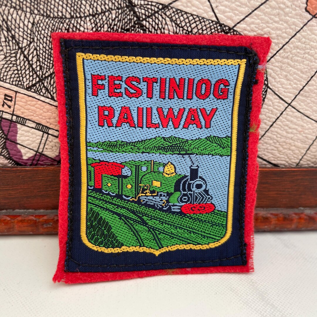 Vintage Patch Festiniog Railway Snowdonia Wales Souvenir Woven Sew on ...