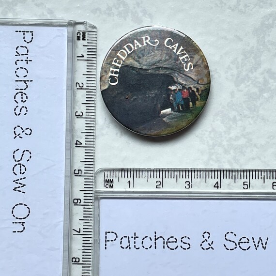 Vintage Badge Cheddar Caves Gorge Mendip Hills Somers… - Gem