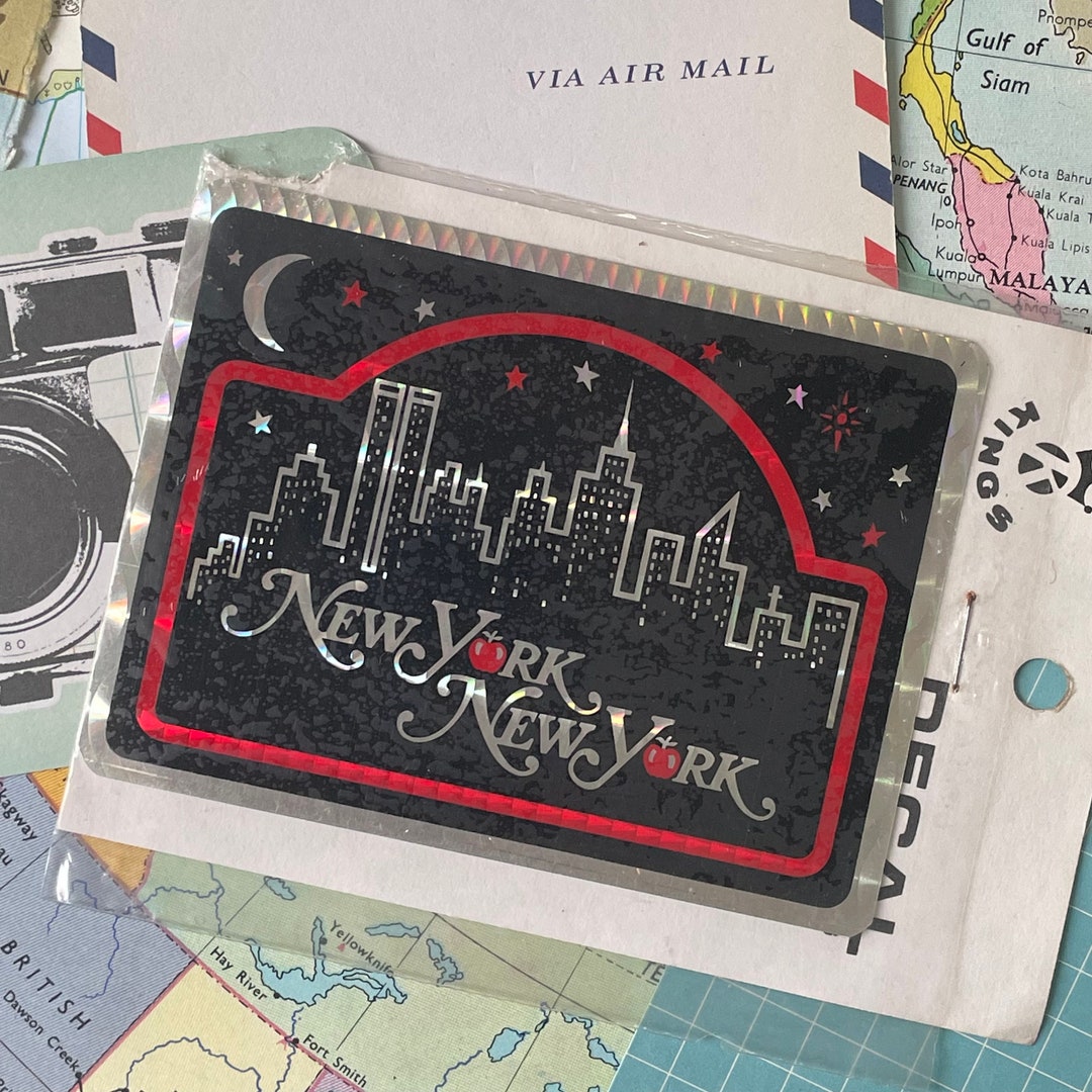 Vintage Prism Sticker NEW YORK Skyline America USA Decal - Etsy