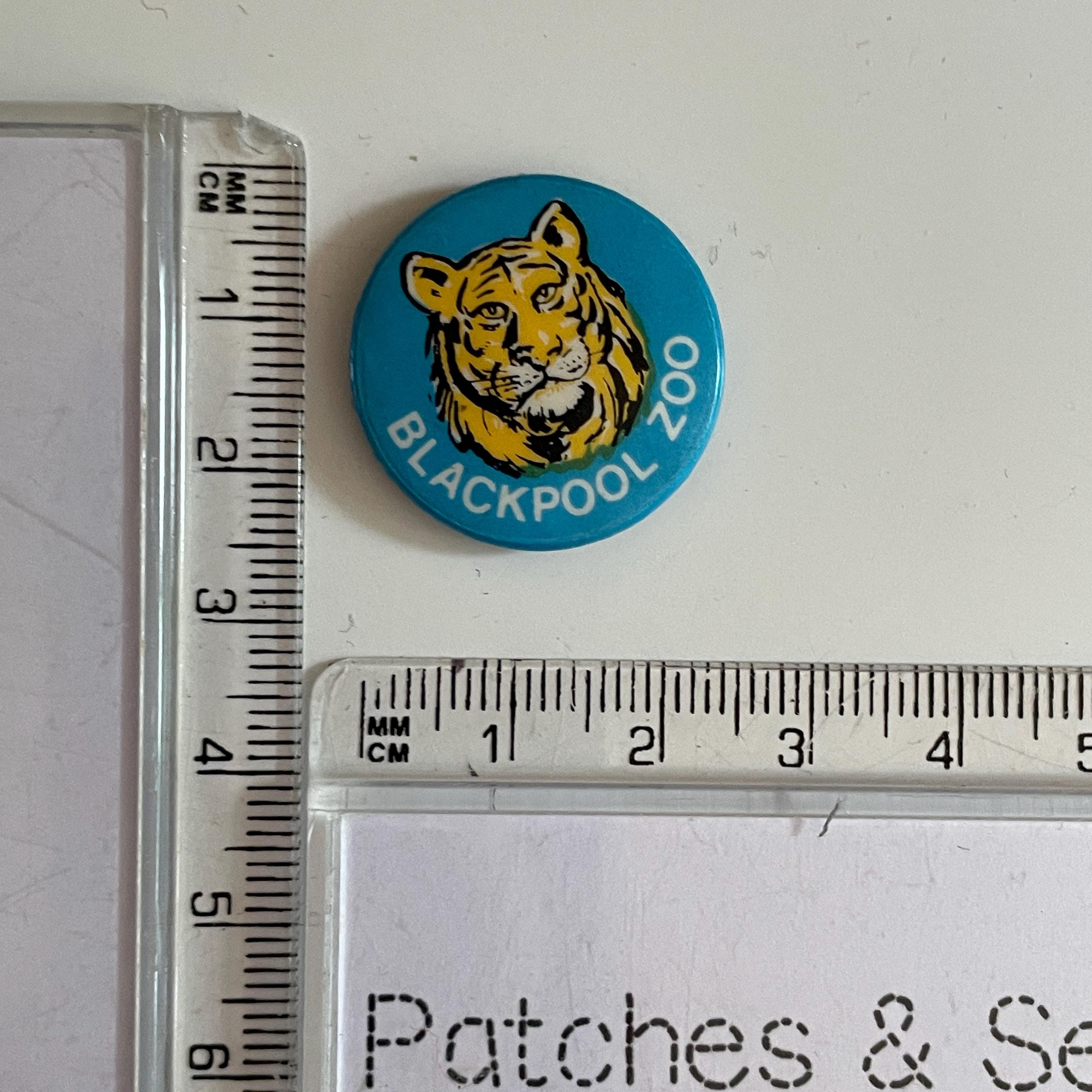 Vintage Badge BLACKPOOL ZOO Lancashire Tiger Pin Button Badge - Etsy
