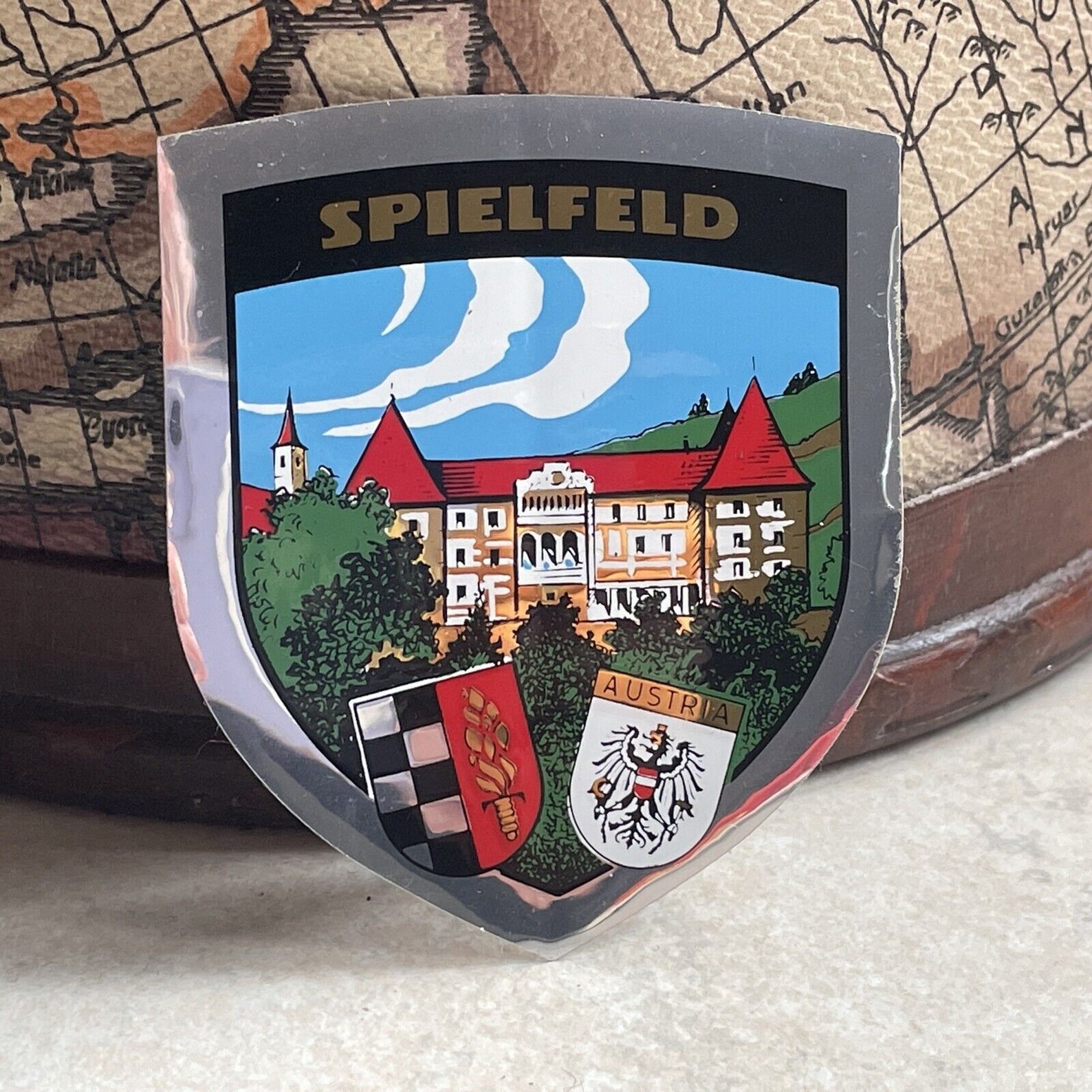 Vintage Foil Patch SPIELFELD Straß in Steiermark Styria Austria ...