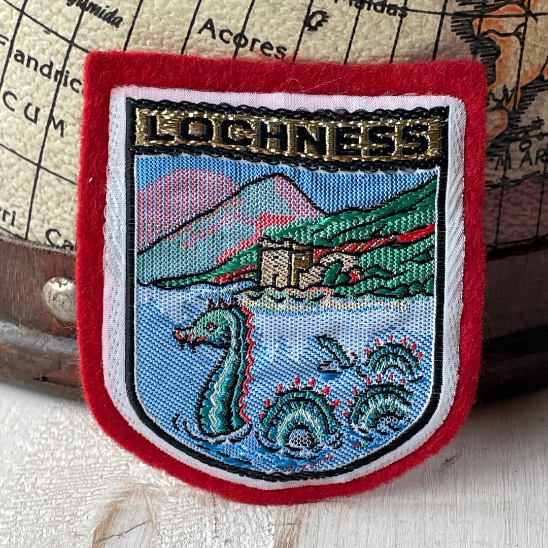 Vintage Patch LOCH NESS Monster Scotland Souvenir Woven Sew on Cloth Badge - Etsy