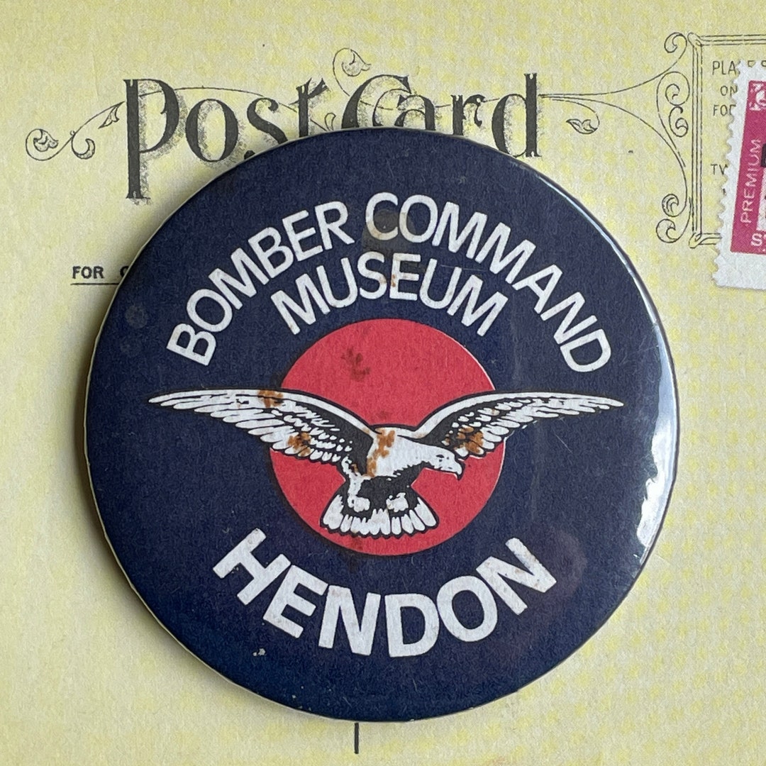 Vintage Badge RAF Hendon Bomber Command Museum Pin Button Badge - Etsy