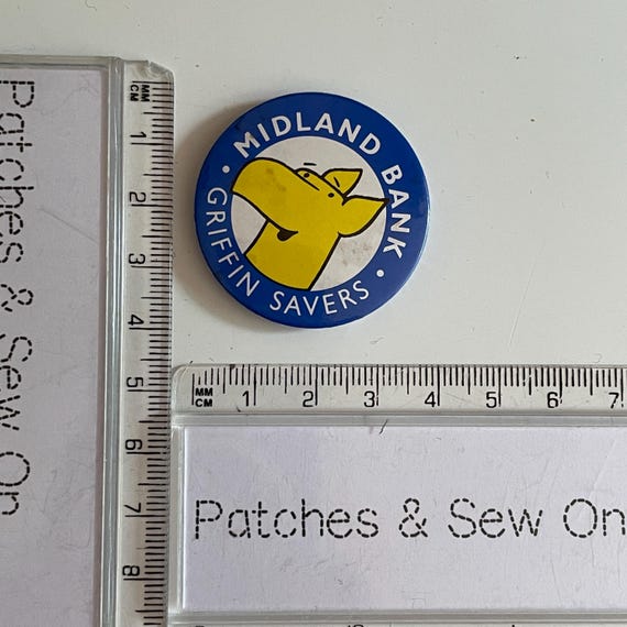 Vintage Badge MIDLAND BANK Griffin Savers 19 Children… - Gem