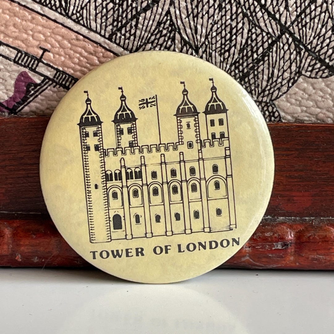 Vintage Badge Tower of London England Pin Button Badge - Etsy