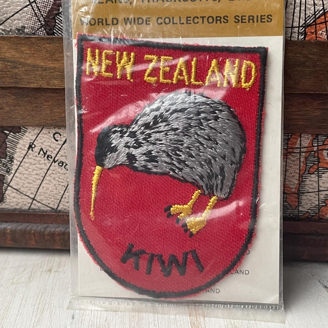 Vintage Patch NEW ZEALAND Kiwi Bird Souvenir Sew on Cloth Badge - Etsy