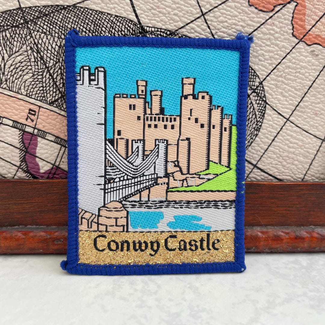 Vintage Patch Conwy Castle Wales Welsh Souvenir Sew on Cloth Badge - Etsy