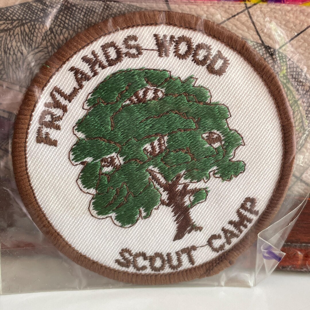 Vintage Patch FRYLANDS WOOD Scout Camp Scouting Badge Sew on Patch - Etsy