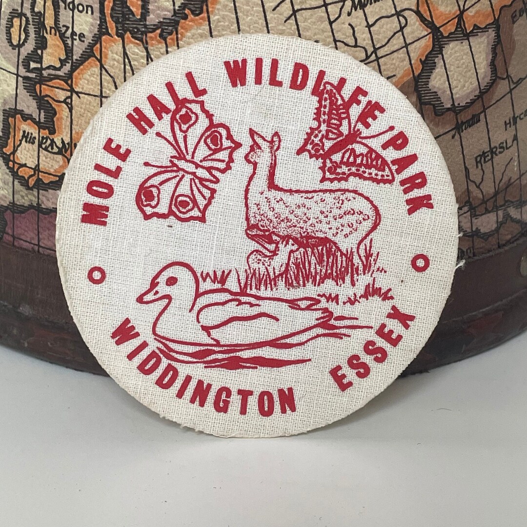 Vintage Patch MOLE HALL Wildlife Park Widdington Essex Iron Sew on ...