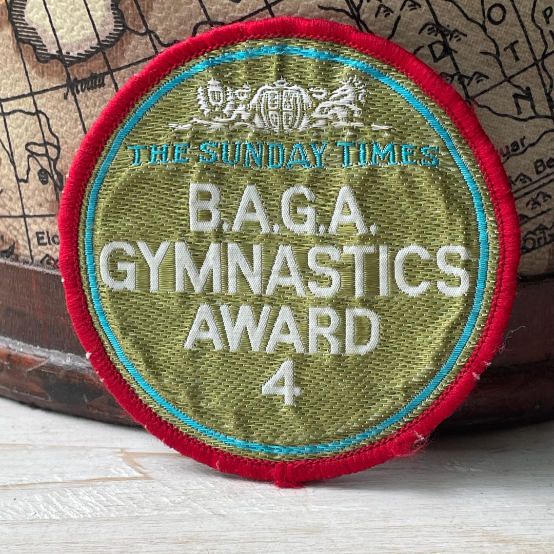 Vintage Patch BAGA British Amateur Gymnastics Association 4 Award ...
