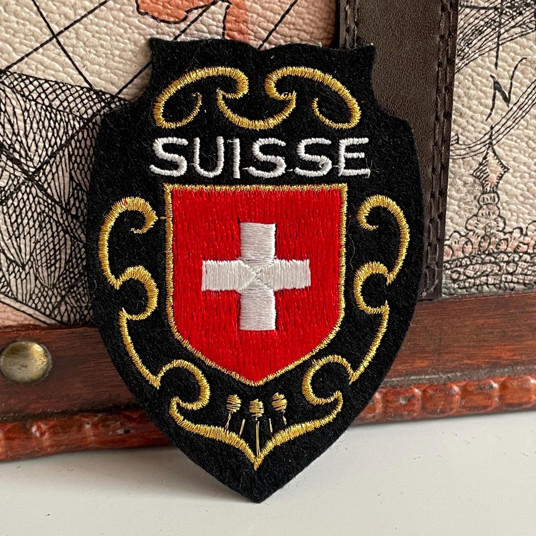 Vintage Patch SUISSE Switzerland Schweiz Flag Souvenir Cloth Sew on ...