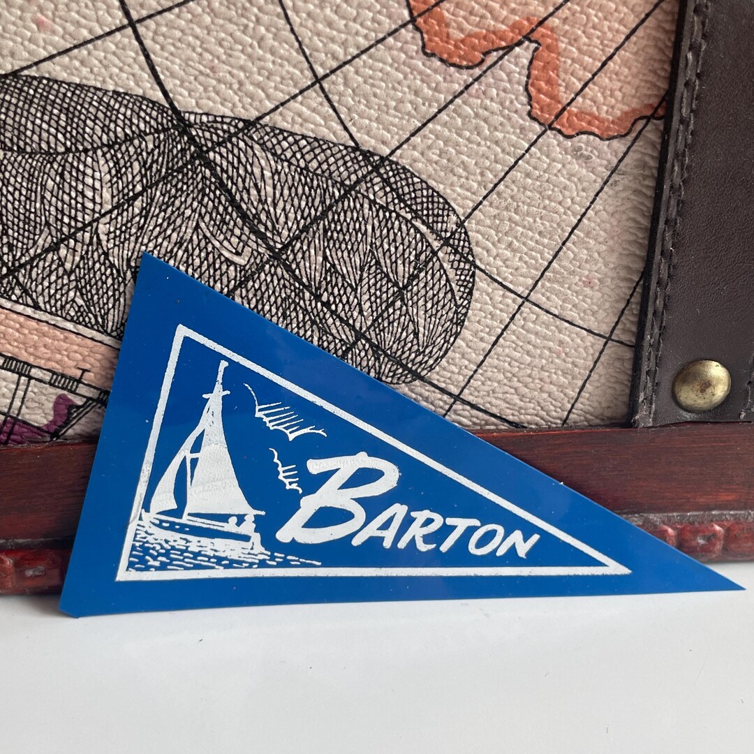 Authentic Vintage BARTON Norfolk Window Pennant Car Camper Caravan ...