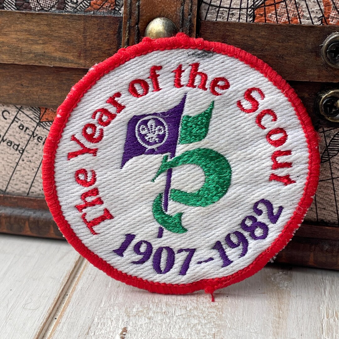 Vintage Scout Patch 1907-1982 Year of the Scout 75th Anniversary Sew on ...