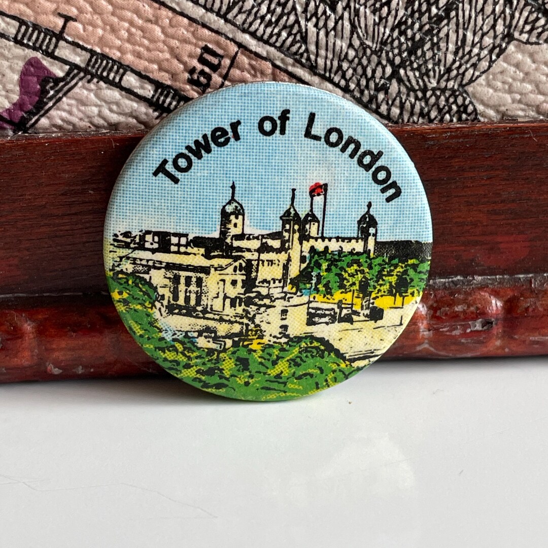 Vintage Badge Tower of London England Pin Button Badge - Etsy