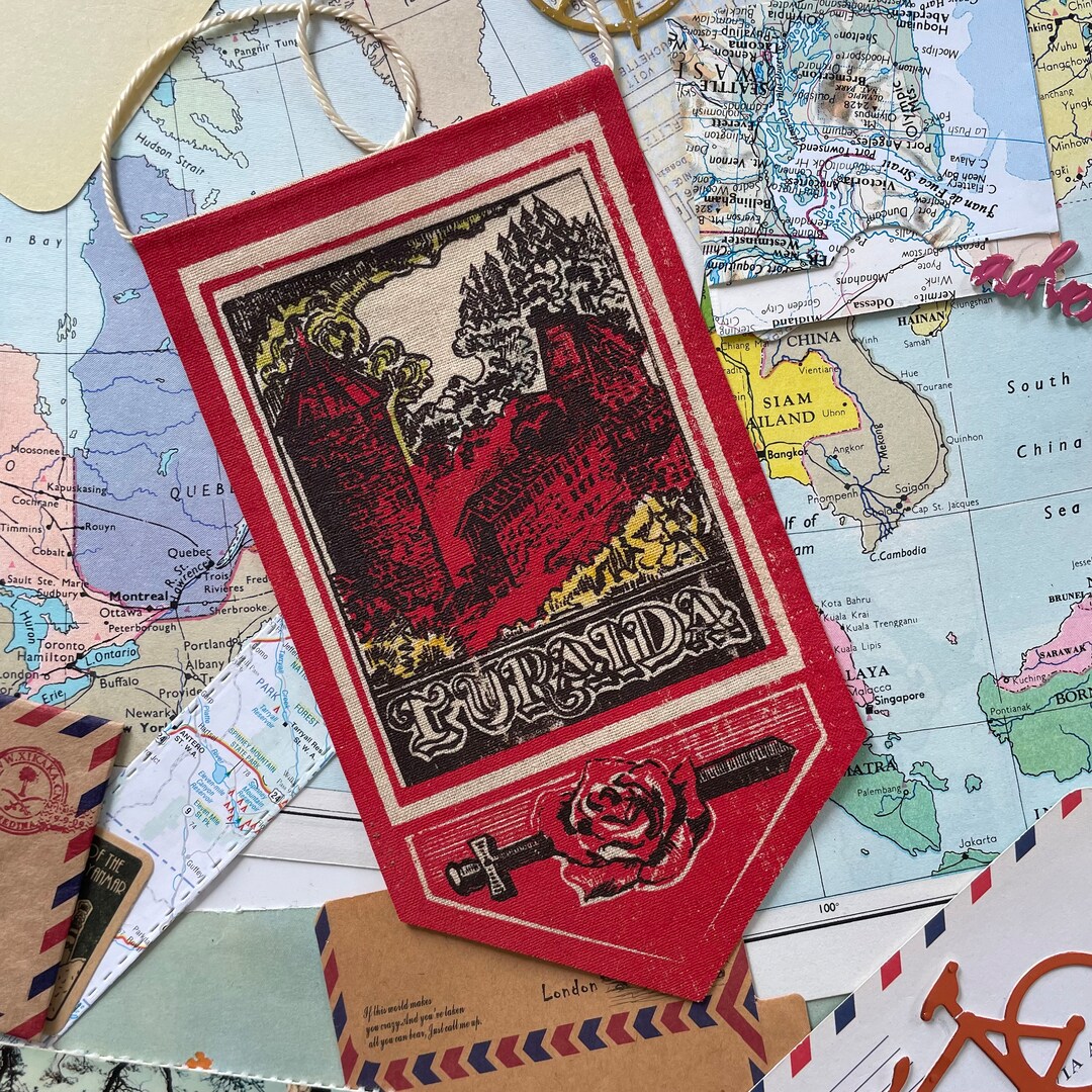 Vintage Pennant Turaida Castle Latvia Souvenir Flag Pennant Flag - Etsy