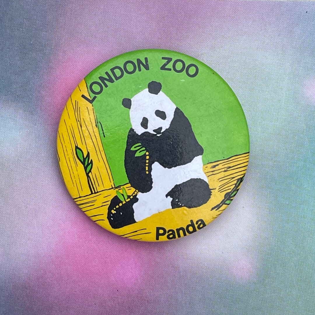 Vintage Badge LONDON ZOO Panda Zoological Gardens Pin Button Badge - Etsy