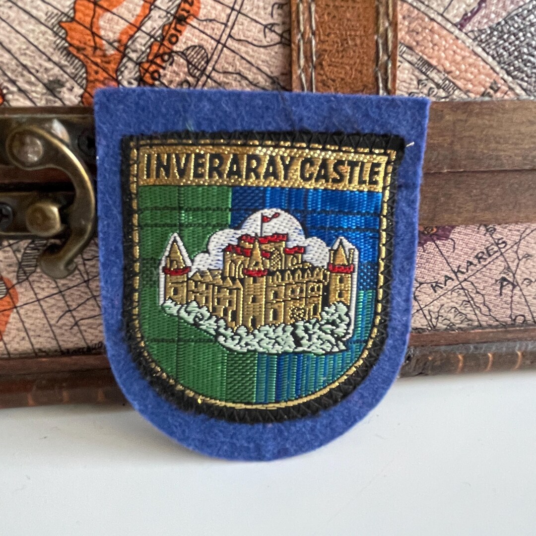 Vintage Patch INVERARAY CASTLE Argyll Scotland Souvenir Woven Sew on ...