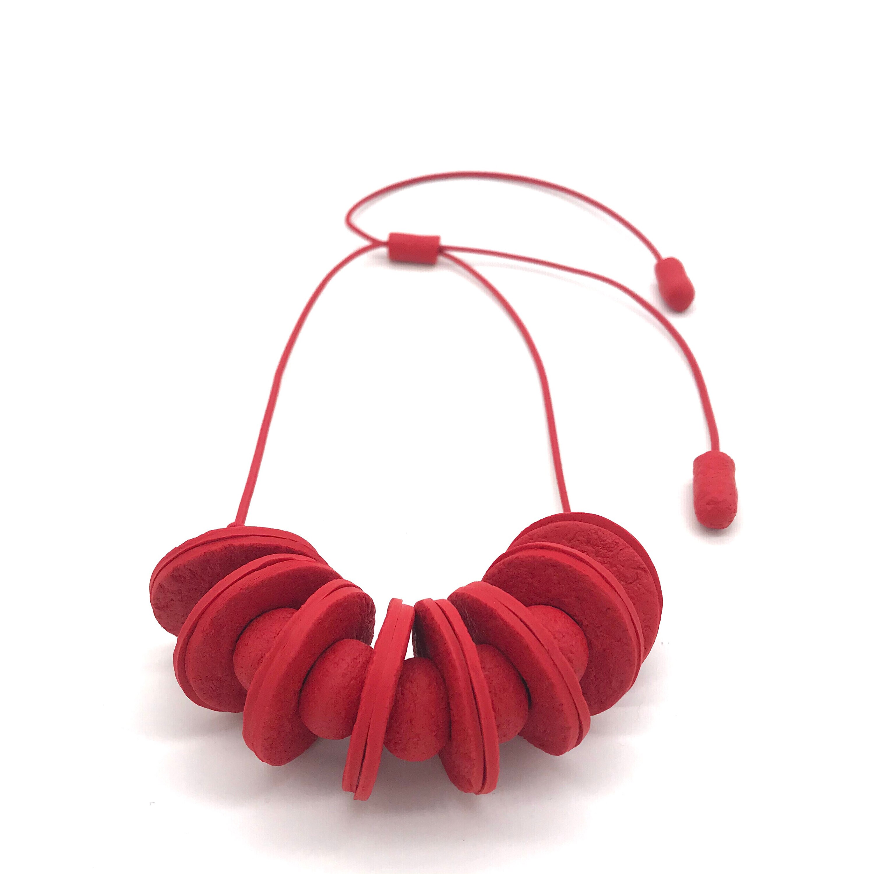 Red Necklace, Red Statement Necklace, Bold Necklace, Statement ...