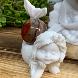 Mermaid Sphere Orb Stand Holder Crystal Decor Crystals Altar Decor ...