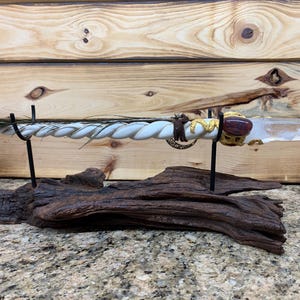Magic Wand Clear Quartz Crystal With Agate Wand Perfect Witchy Wiccan ...
