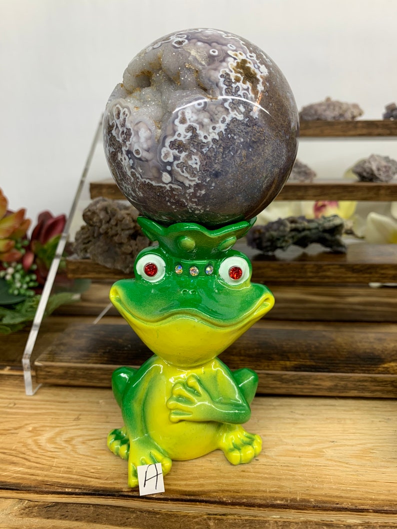 Frog Orb Holder Sphere Stand Base Crystal Ball Holder Frog Animal Shape ...