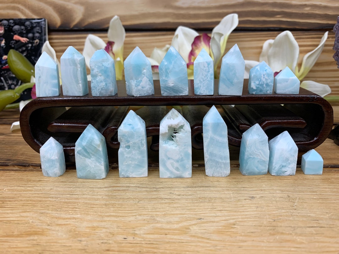 Rare Larimar Point, Towers Tiny but Mighty is a Rare and Exquisite ...