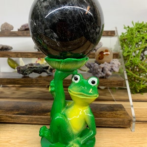Frog Orb Holder Sphere Stand Base Crystal Ball Holder Frog Animal Shape ...