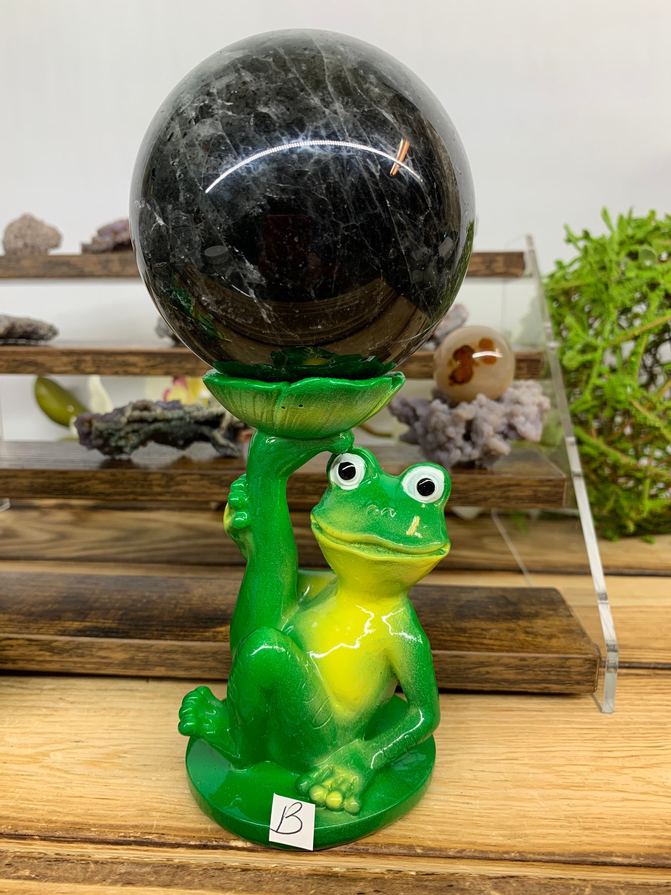 Frog Orb Holder Sphere Stand Base Crystal Ball Holder Frog Animal Shape ...