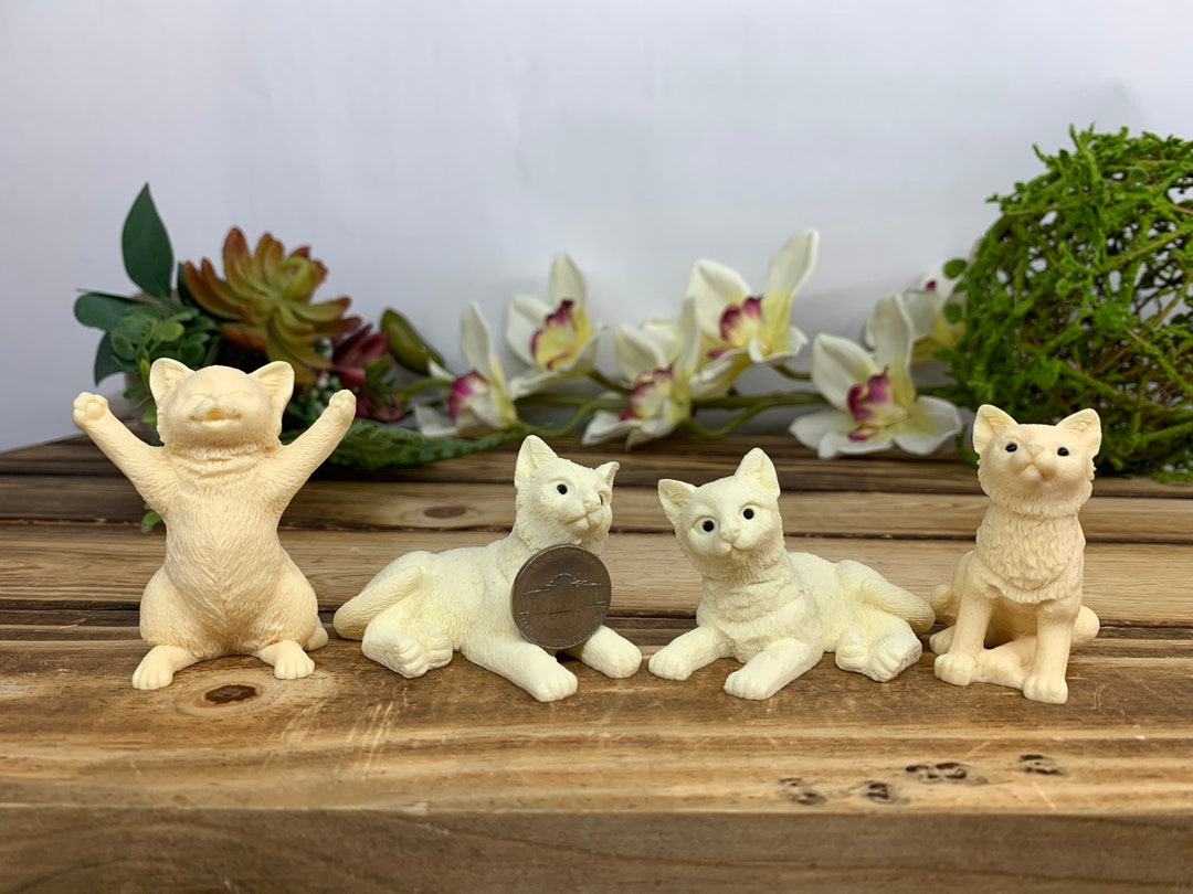 Beautiful Cats Carved Out of Natural Tagua Ivory Nut Sweet Vibes Great ...