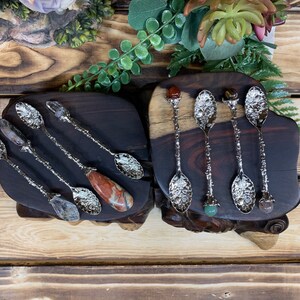Mini Crystal Spoon Witch Altar Spoon Herbal Mini Crystal Witchcraft ...
