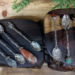 Mini Crystal Spoon Witch Altar Spoon Herbal Mini Crystal Witchcraft ...