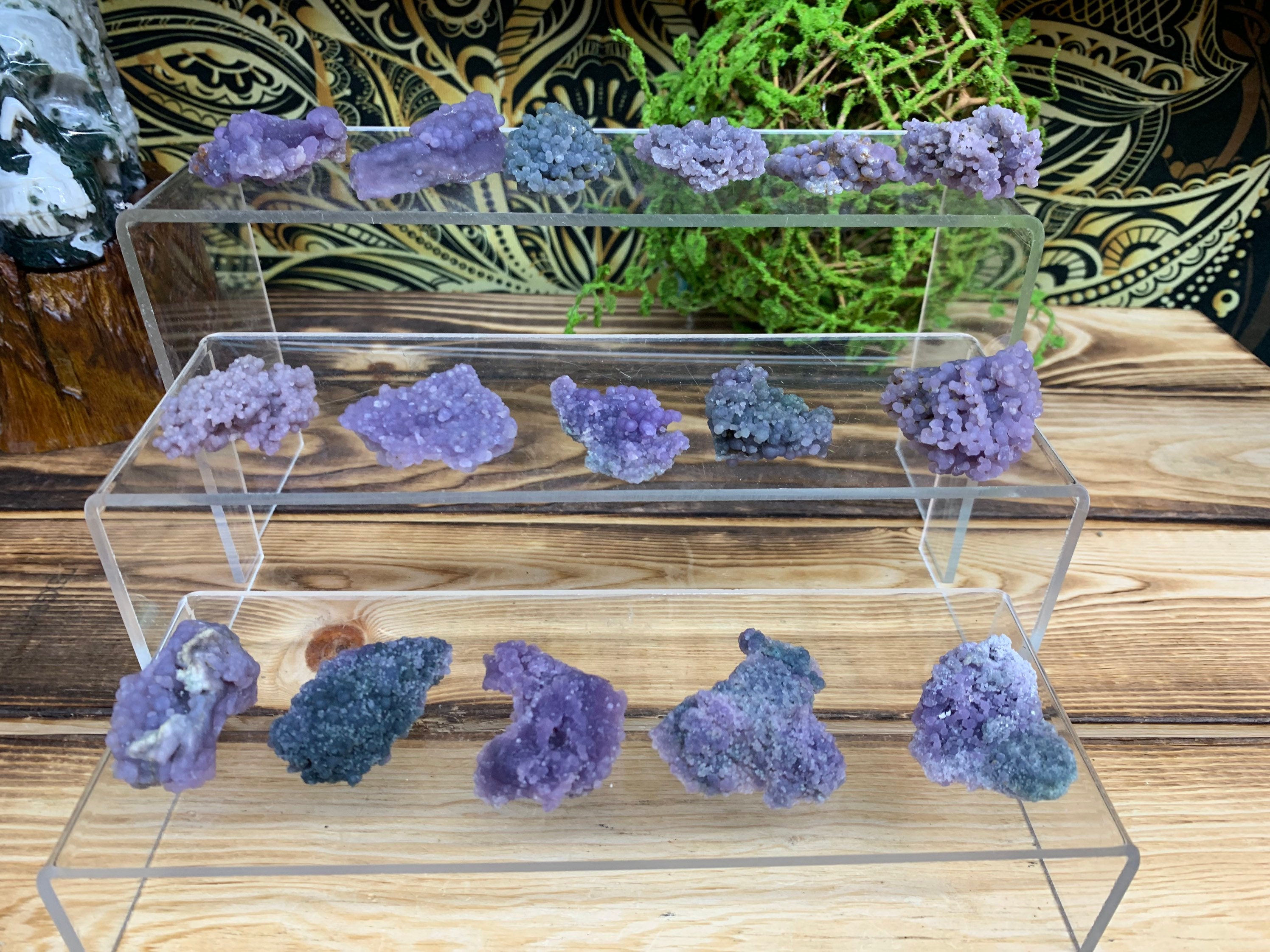 Rare Grape Agate Freeform Tiny but Mighty Clusters of Grapes in Many ...
