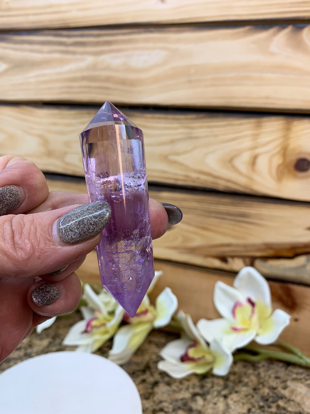 Vogel Amethyst Quartz DT Double Terminated 24pt Amethyst Quartz With ...