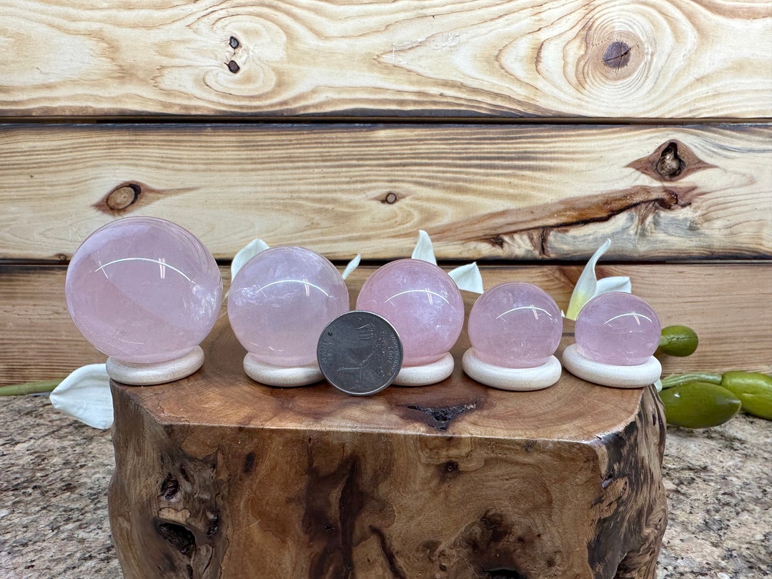 Rose Quartz Crystal Amazing Inclusions Triple A Grade With Acrylic ...
