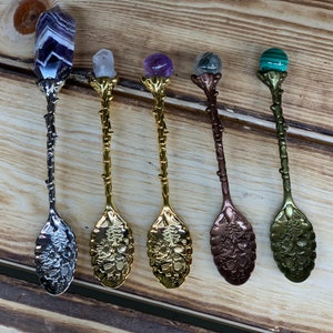 LOOK BEAUTIFUL Custom Made Mini Crystal Spoons for Cauldron, Resin ...
