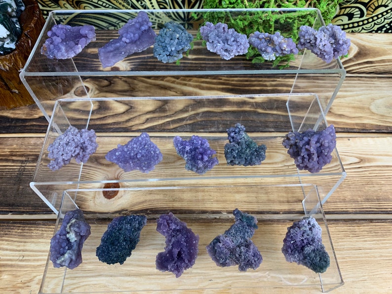 Rare Grape Agate Freeform Tiny but Mighty Clusters of Grapes in Many ...
