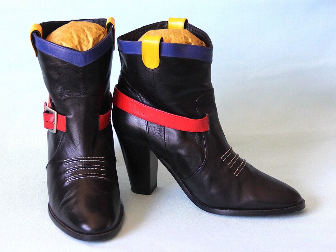 Fancy Leather Boots T 37 EU - Etsy