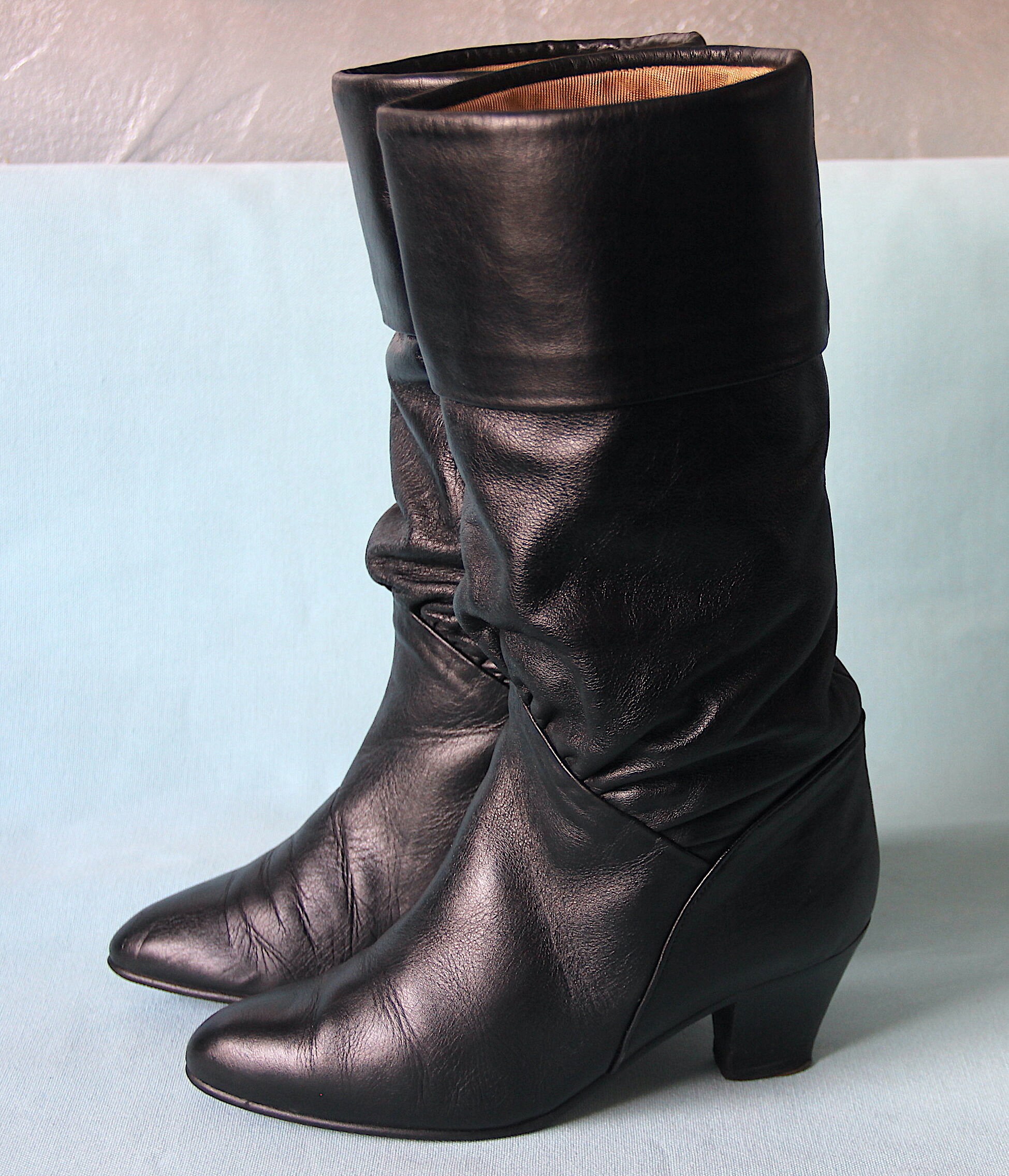 Fancy Leather Boots 80's T 36 EU - Etsy
