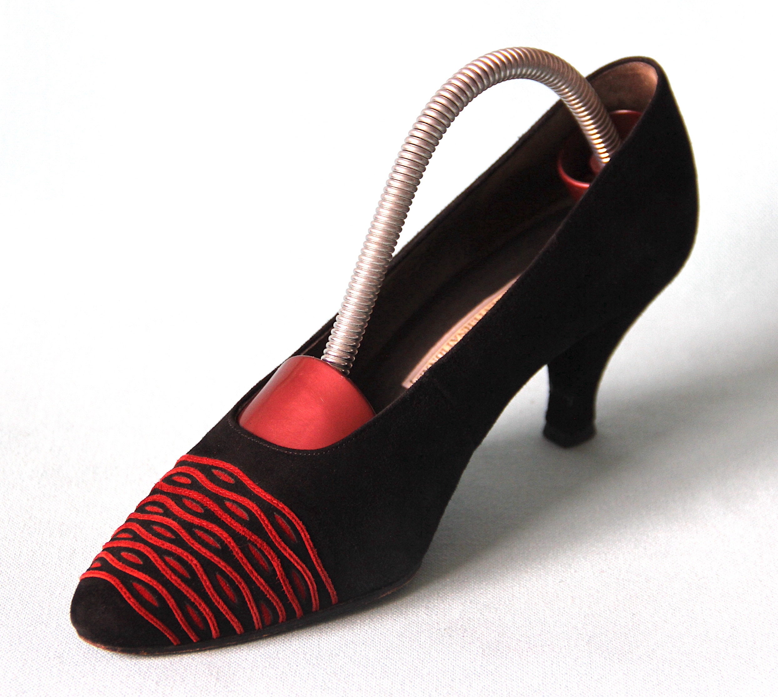 Black and Red 80's Pumps T 36 EU - Etsy