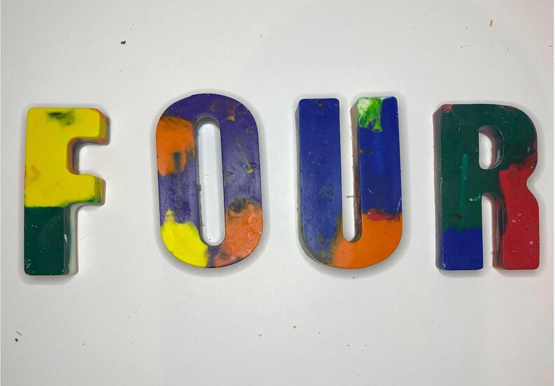 Marble Crayon Letter Words - Etsy